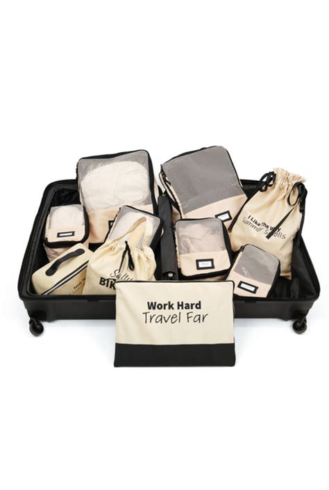 Cute Packing Hack Compression Cubes Set 6pc Salty Bottom