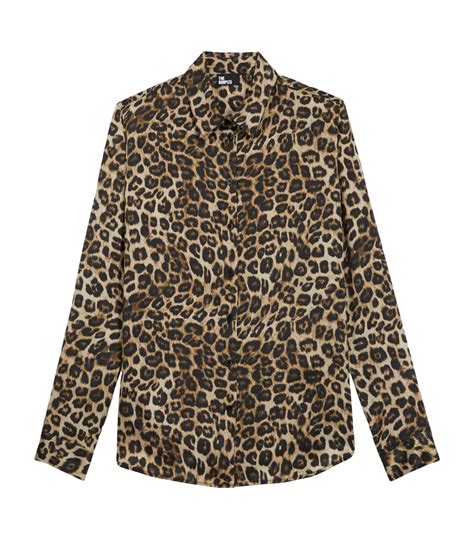 Womens The Kooples Multi Silk Leopard Print Shirt Harrods Uk