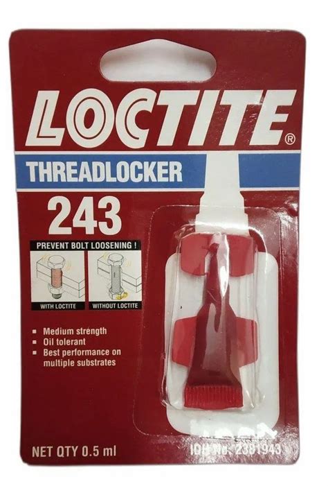 Loctite 243 Threadlocker 0 5ml At Best Price In Chennai Id 26334896448
