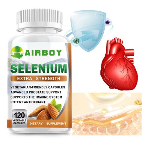 Selenium Supplement Vegetarian Capsules Advanced Prostate Support Supports The Immune System Selenium Supplement Vegetarian Capsules Advanced Prostate Support Supports The Immune System