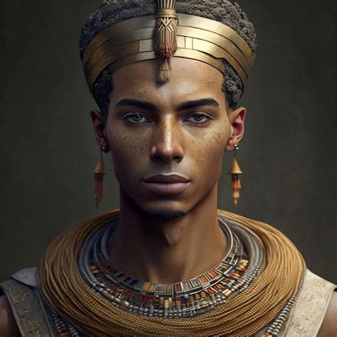 Premium Ai Image Portrait Of A Young Nubian Prince