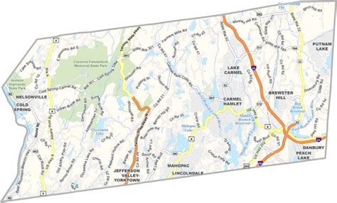 Putnam County Map New York Us County Maps
