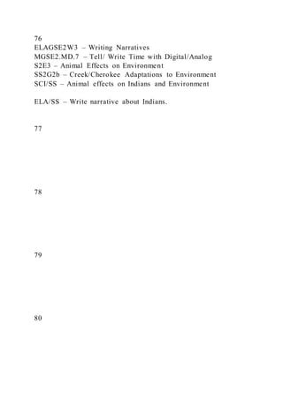 EDUC 571Curriculum Project Horizontal Mapping Project Eleme PDF