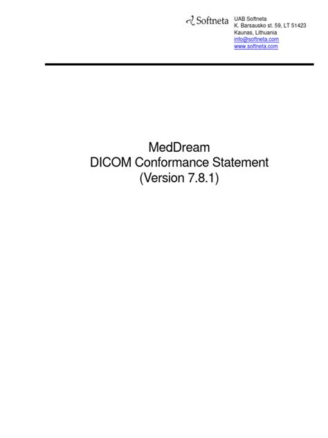 Meddream Dicom Viewer Dicom Conformance Statement Download Free Pdf