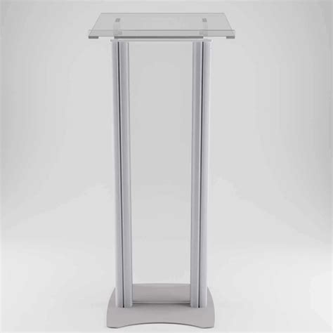 Pupitru Pentru Conferinte Din Plexiglas Si Aluminiu