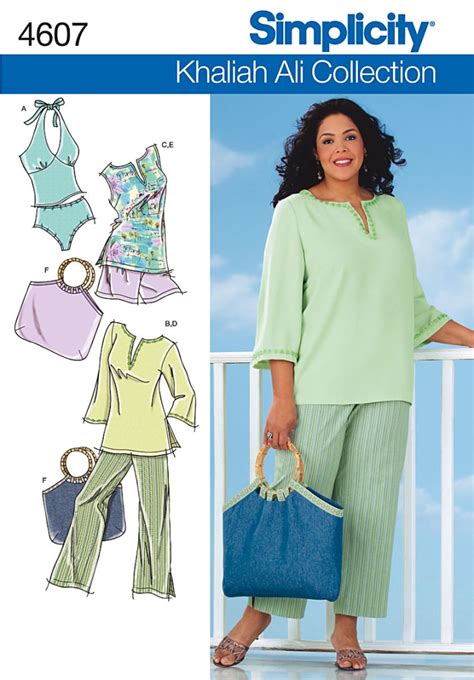Simplicity Khaliah Ali Collection Sewing Pattern Womens Full Figure