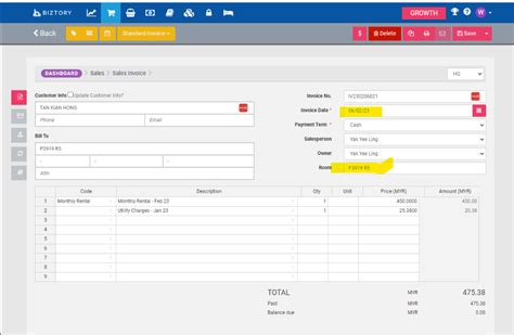 Why Using Sales Invoice Module To Create The Bill But It Does No Link