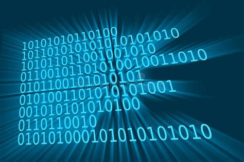 One And Zero Binary Codes In Computer Language Stock Illustration