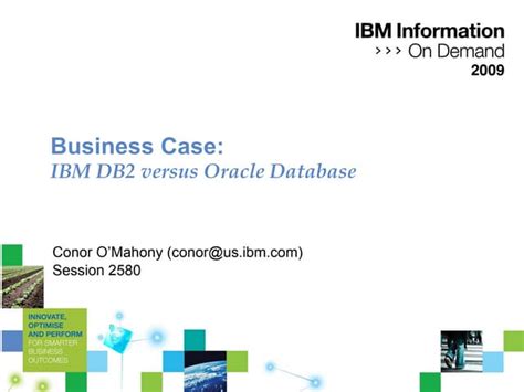 Business Case Ibm Db2 Versus Oracle Database Conor Omahony Ppt