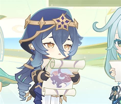 Genshin Matching Icons Chibi Layla Anime Character Drawing