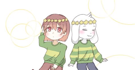 Azurielchara Frisk Asriel アンテついろぐ Pixiv