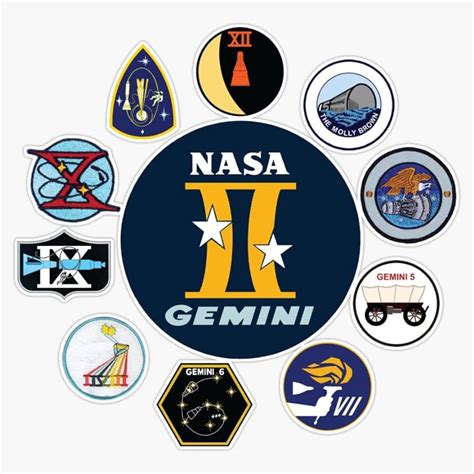 Nasa Mercury Gemini And Logos Symbols Of Nasa Nasa