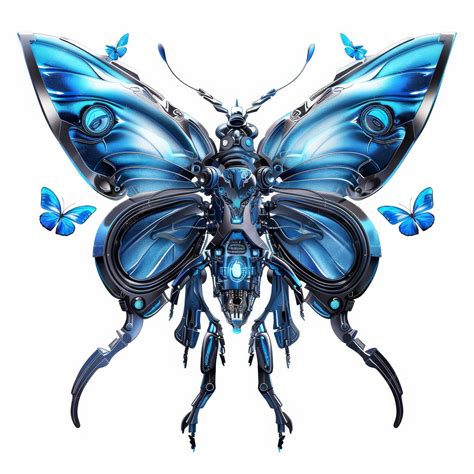 Premium Photo 3d Rendering Of A Fantasy Alien Butterfly Isolated On