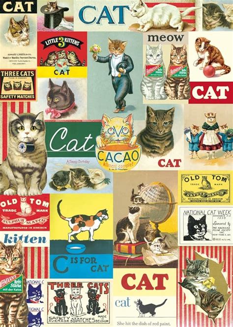 Cavallini Vintage Cats Wrapping Paper Amazon Co Uk Office Products