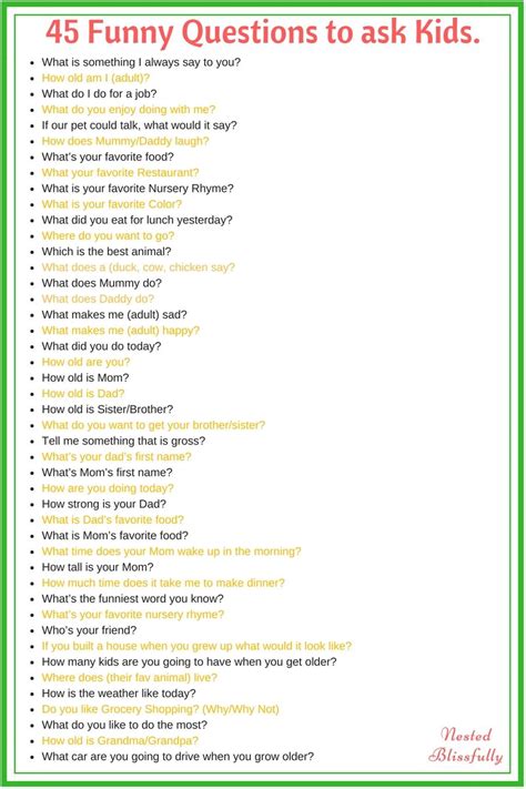 Funny Questions To Ask People