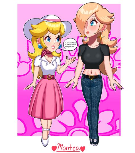 Summer Vacation Peach And Rosalina By Quierrehughes On Deviantart