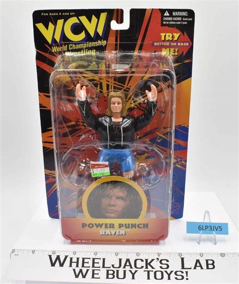 Power Punch Raven Wcw 1998 The Original Toymakers New Mosc Wrestling