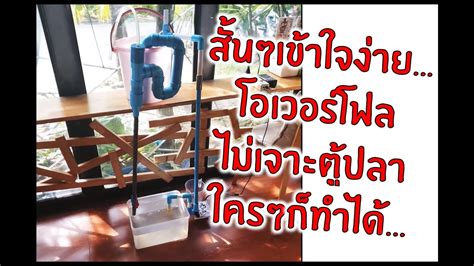 Ep 03 โอเวอร์โฟล สำหรับตู้ปลา ไม่ต้องเจาะตู้ เข้าใจง่าย How It Works Overflow For Aquarium