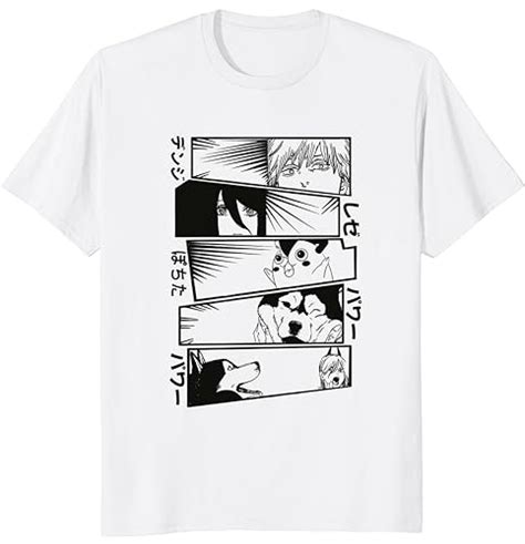 Playera Anime Unisex Chainsaw Man Denji Pochita Nayuta Power Manga