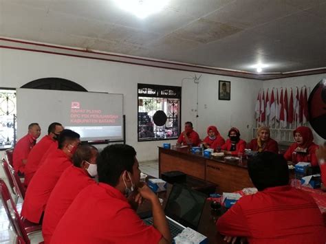 Dpc Pdi Perjuangan Kabupaten Batang Selenggarakan Rapat Pleno Persiapan