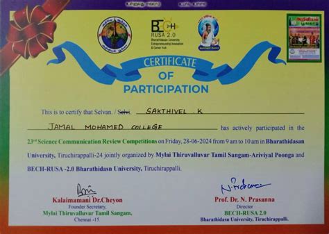 sakthivel k on linkedin hai all 👋 i have participated in the 23rd