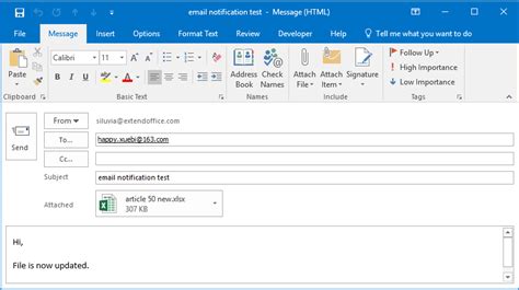 Cómo enviar un recordatorio o notificación por correo electrónico si