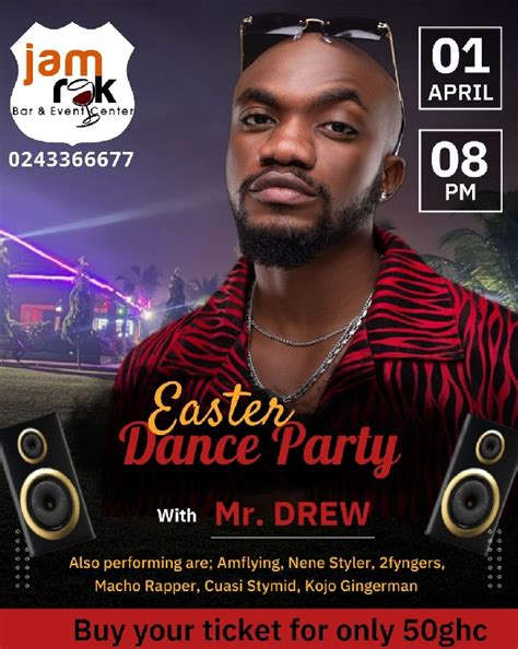 Cancellation Of Easter Dance Party With Mr Drew Event
