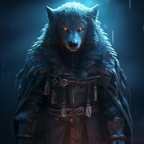 Premium Photo Hairy Wolf Growling In The Moonlight Over A Full Shining On A Dark Scary Mystery