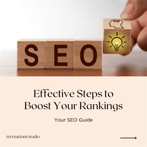 Effective Steps To Boost Your Rankings Your Seo Guide Creationic Studio
