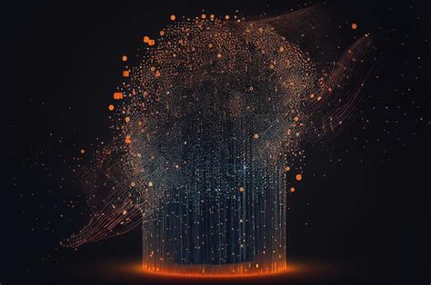 Premium Photo Big Data Background Abstract Digital Technology Flow Generative Ai Illustration