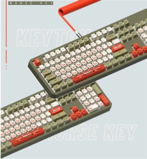 Keytok Morse Code Pbt Oem 121keys Keycaps Ipopularshop
