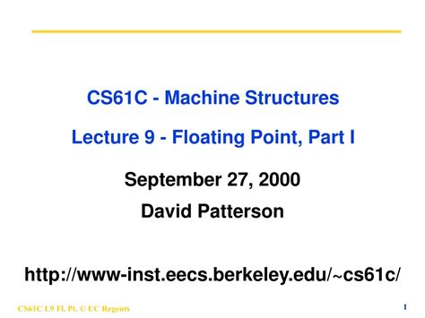 PPT Floating Point Representation In Computers PowerPoint Presentation ID
