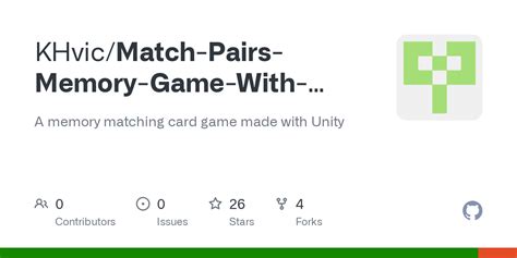 Github Khvicmatch Pairs Memory Game With Animation A Memory