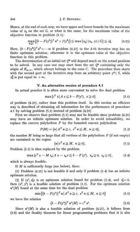 Partitioning Procedures For Solving Mixed Variables Programming