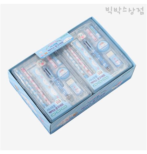 산리오 시나모롤 케이스 문구세트 6개입 Box 캐릭터 입학 학용품세트 초등학생 단체선물 어린이집 캐릭터 티몬