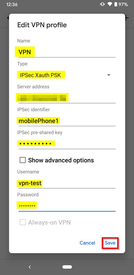How To Configure A IPSec Tunnel With X Authentication On Android Zyxel Support Campus EMEA