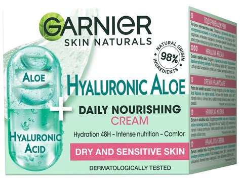 Garnier Gesichtscreme - Skin Naturals Hyaluronic Aloe Nourishing Cream ...