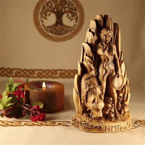 Hel Statue Goddess Statue Wiccan Altar Kit Etsy