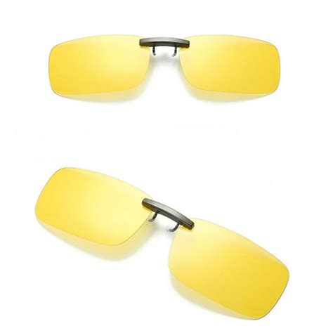 Wtxue Glasses Detachable Night Lens Driving Metal Polarized Clip On
