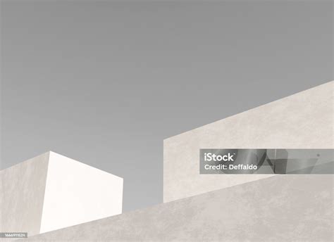 Minimal Architect Background With Clear Blue Sky With Podium Product