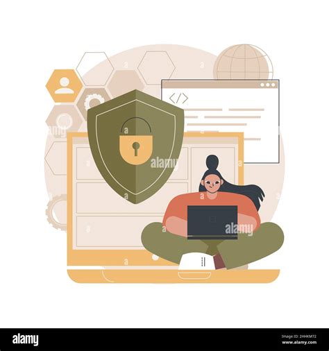 Privacy Engineering Abstract Concept Vector Illustration Security