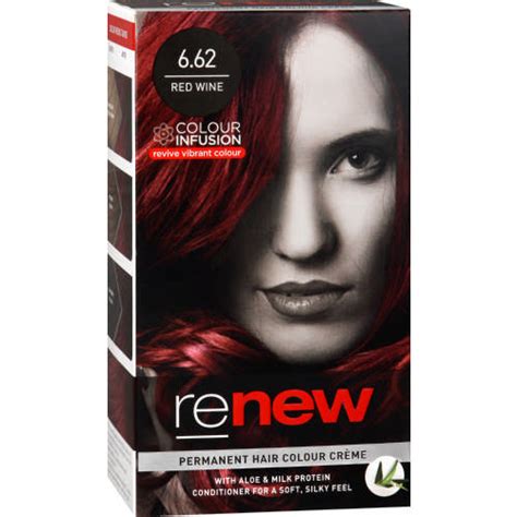 Renew Colour Infusion Permanent Hair Colour Creme Red Wine 662 South