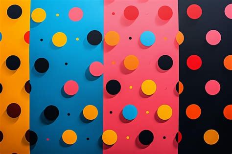 Premium Photo Generative Ai Background Illustration Of Polka Dots