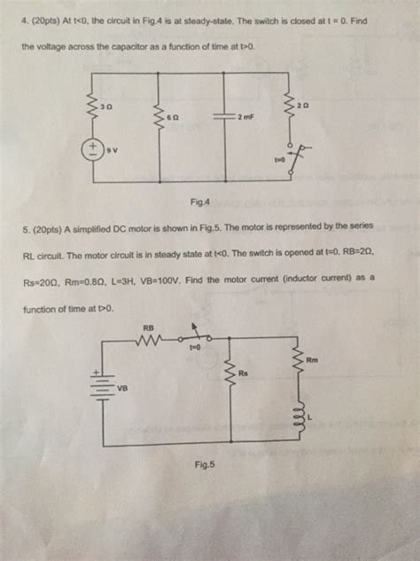 solved 4 20pts at too the circuit in fig 4 is at