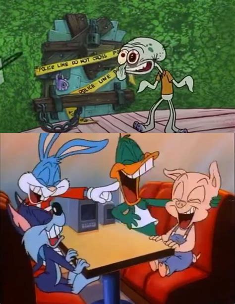 Tiny Toons Laugh At Crazy Squidward By Leahk90 On Deviantart