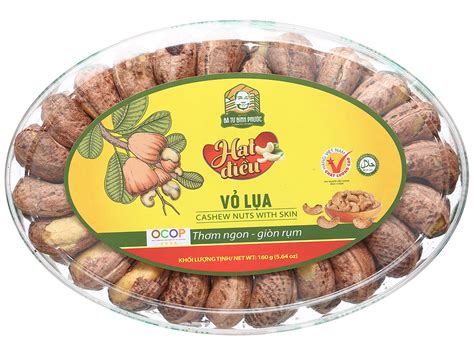 Hạt điều Vỏ Lụa Bà Tư Bình Phước 160g Tại Bách Hóa Xanh