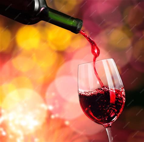 Premium Photo Red Wine And Glass On Background