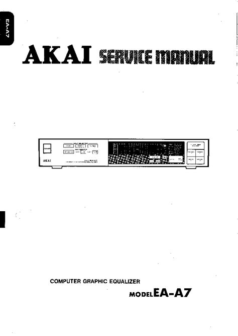Akai Ea A7 Service Manual Download Schematics Eeprom Repair Info For