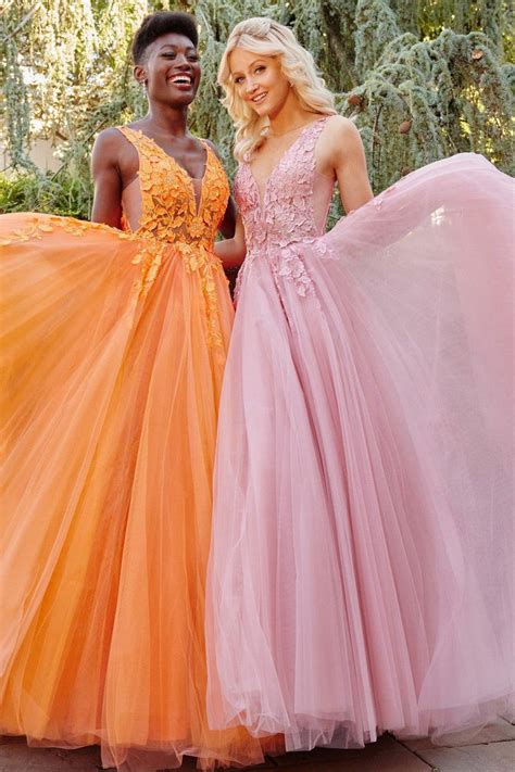 Ivory Jovani 02840 Prom Long Spaghetti Strap Ball Gown For 7500 The