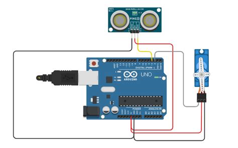 Circuit Design Automated Door Tinkercad